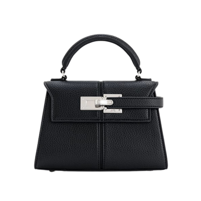 Luxury Genuine Leather Trapezoid Handbag