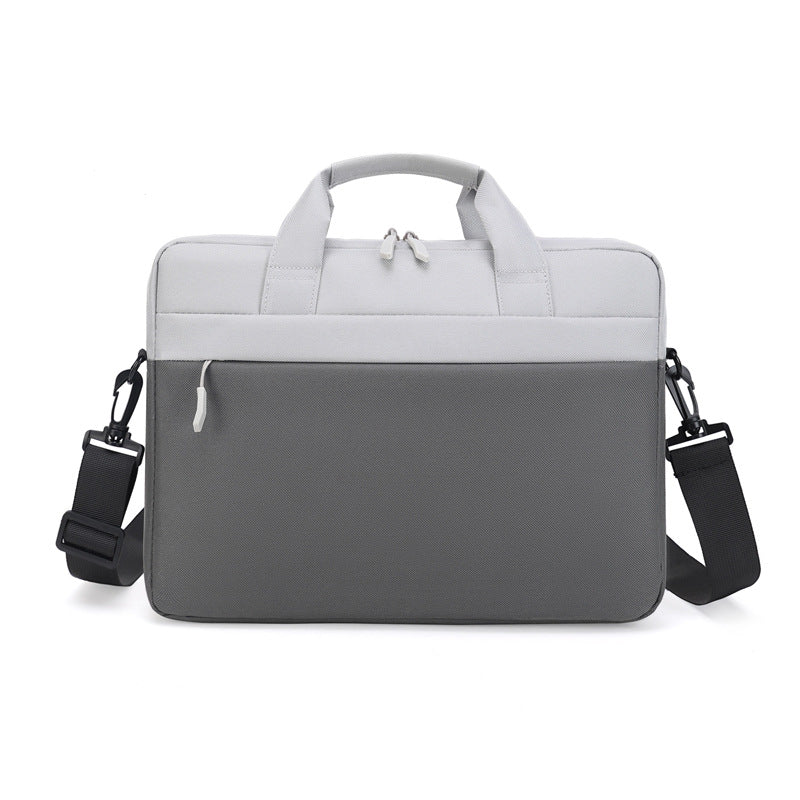 Colorblock Oxford Cloth Shockproof Business Laptop Bag